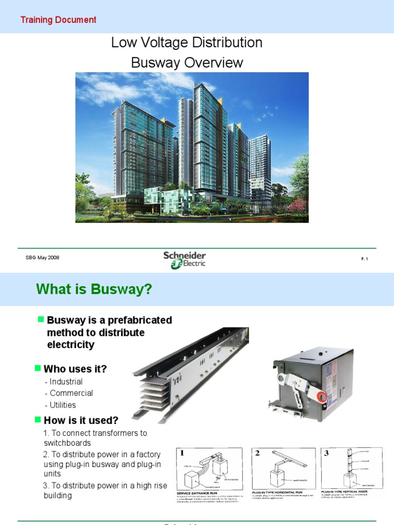 Low Voltage Distribution Busway Overview: Training Document | PDF ...