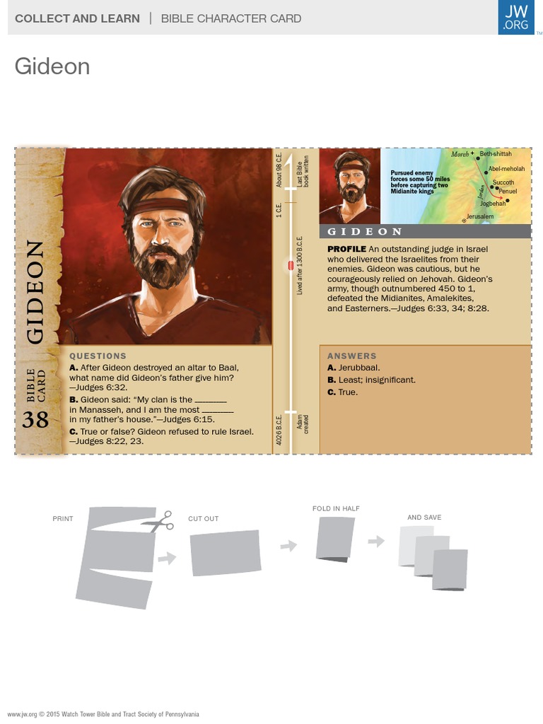 Gideon: Questions Answers | PDF | Jacob | Aaron