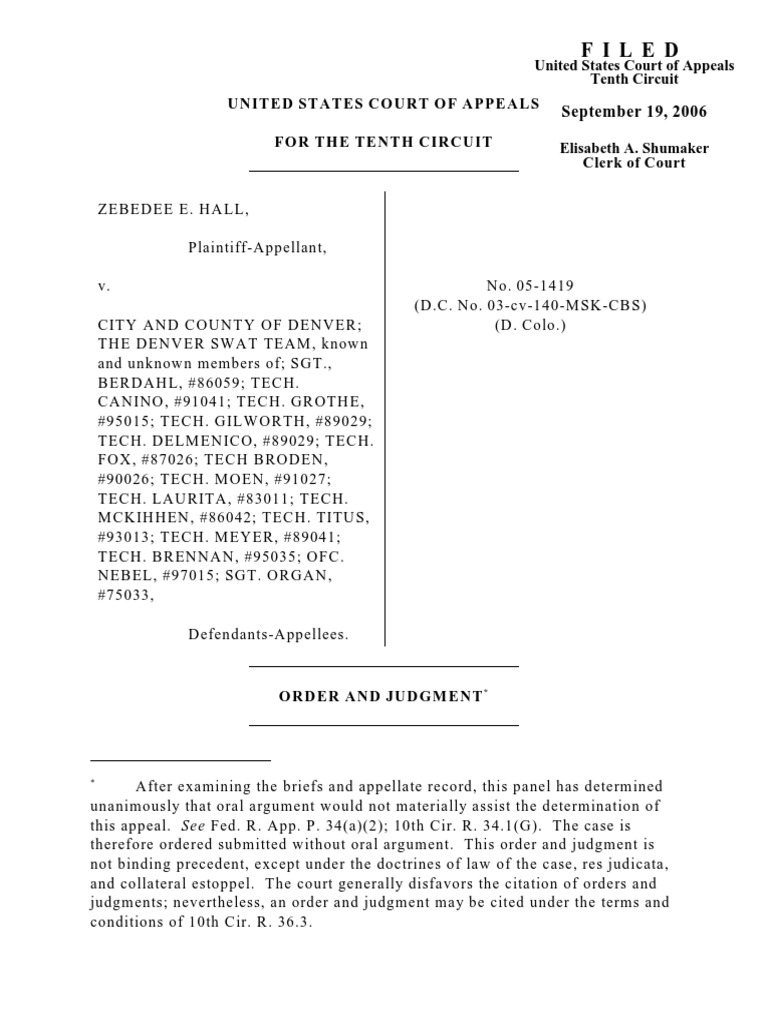 Filed: United States Court of Appeals Tenth Circuit United States Court ...
