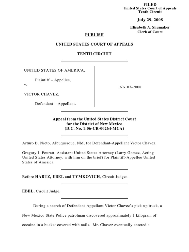 United States v. Chavez, 534 F.3d 1338, 10th Cir. (2008) | PDF ...