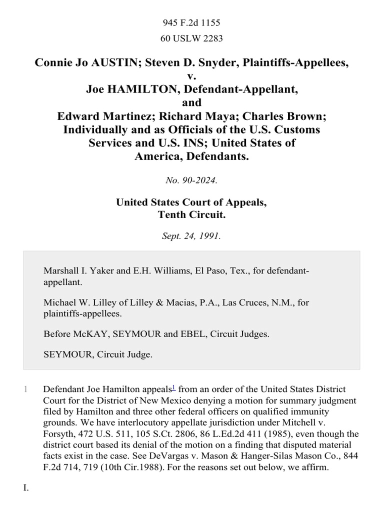 United States Court of Appeals, Tenth Circuit | PDF | Fourth Amendment ...
