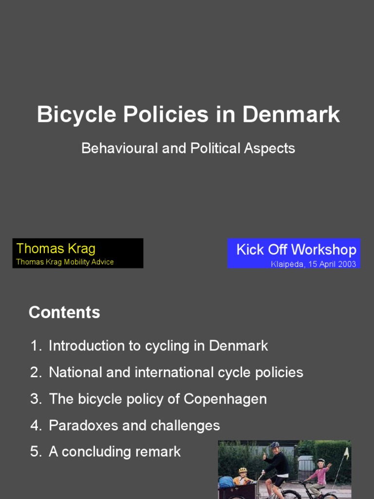 Bicycle Policy in Denmark | PDF | Cycling Infrastructure | Walking