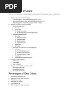 Gear Types and Module Standards Chart | PDF | Gear | Machines