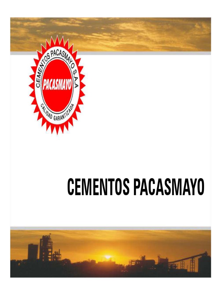 cementos pacasmayo.pdf | Cemento | Materiales artificiales