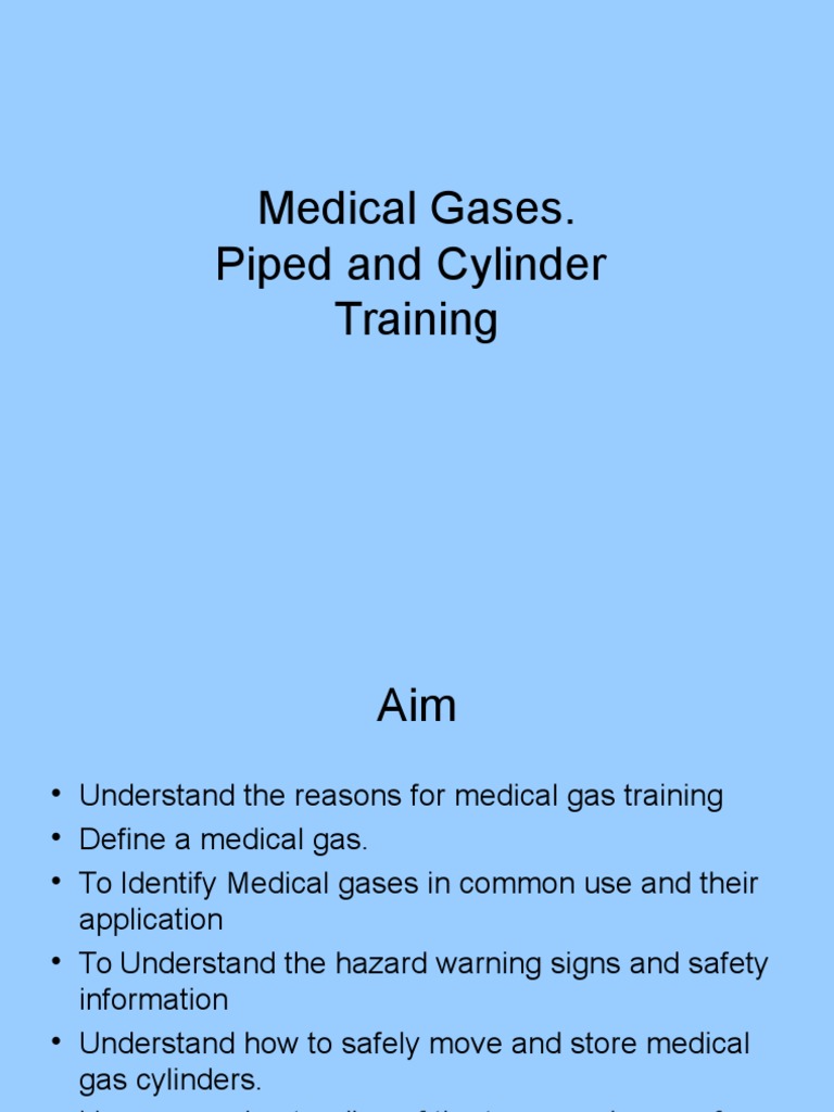 Medical Gas Safety Training | PDF | Nitrous Oxide | Oxygen
