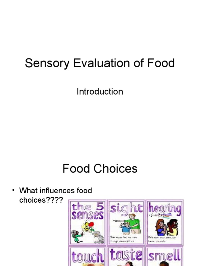 Sensory Evaluation of Food | Download Free PDF | Taste | Senses
