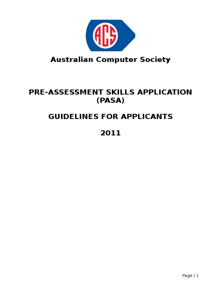 Pasa Guidelines For Applicants | PDF | Diploma | Academic Degree