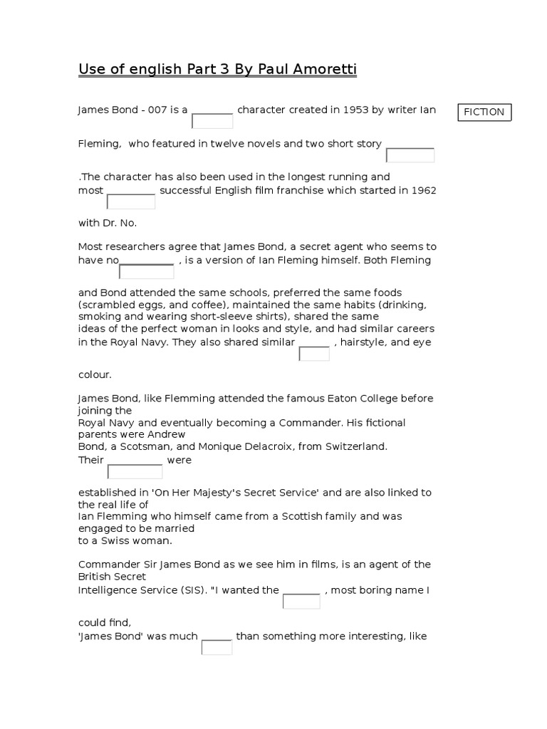 Use of English Part 3 by Paul Amoretti | PDF