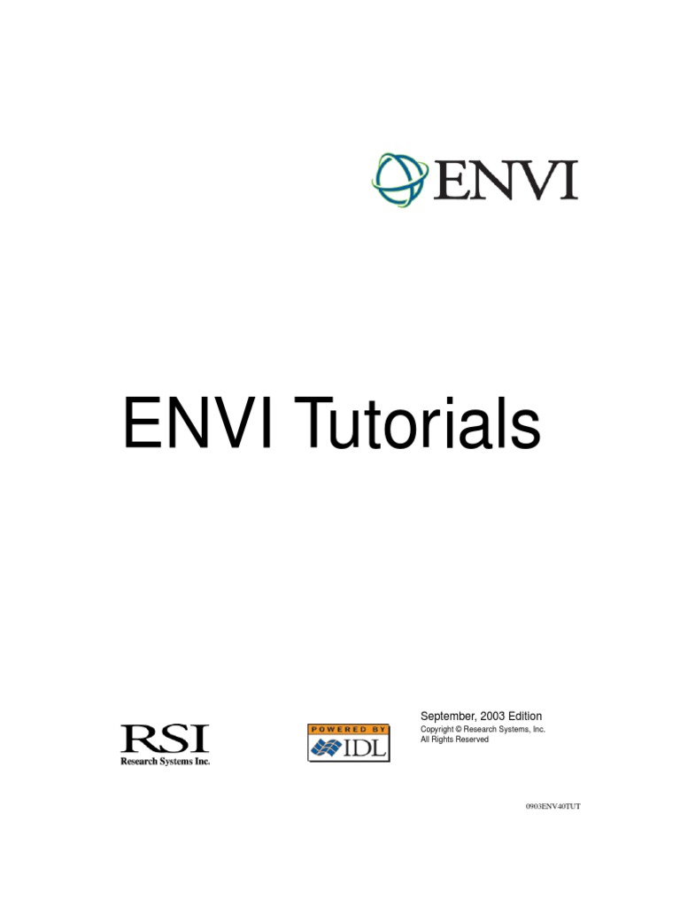Envy Tutorial Pdf Geographic Information System Statistical