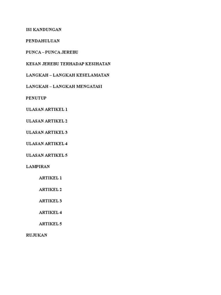 Teks Ceramah Jerebu | PDF