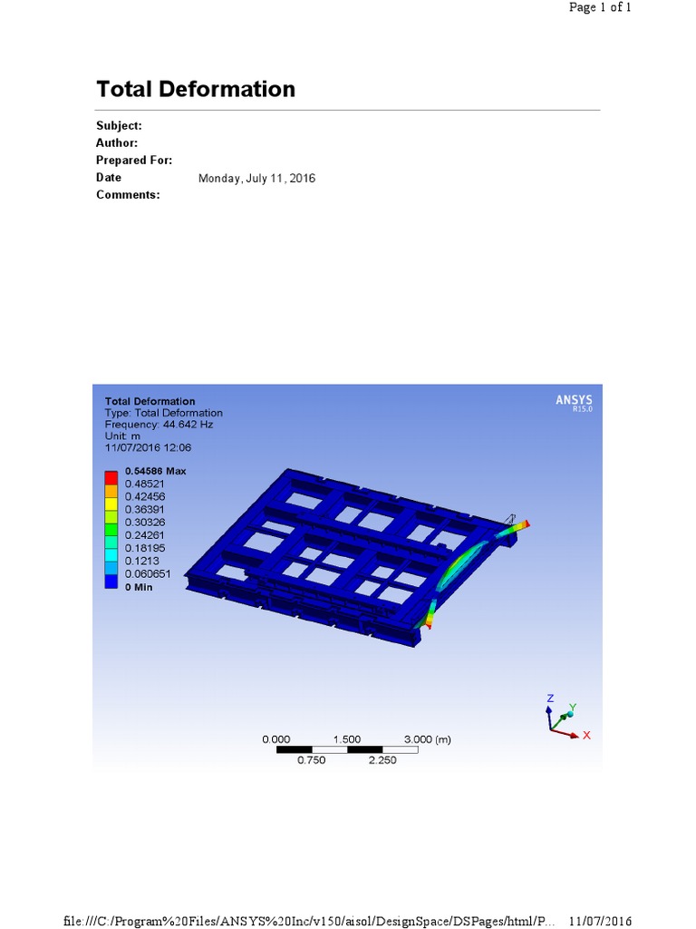 Frame Only Vibration Analysis | PDF | Science & Mathematics ...