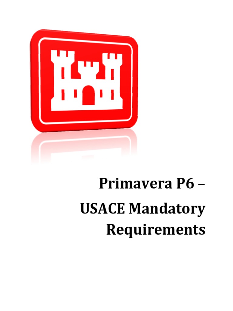 Fig 3-1 - P6 - USACE Mandatory Requirements | PDF | Tab (Gui) | Areas ...