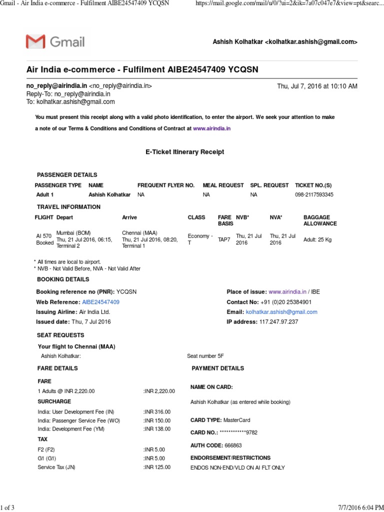 Print Ticket | PDF | Identity Document | Service Industries