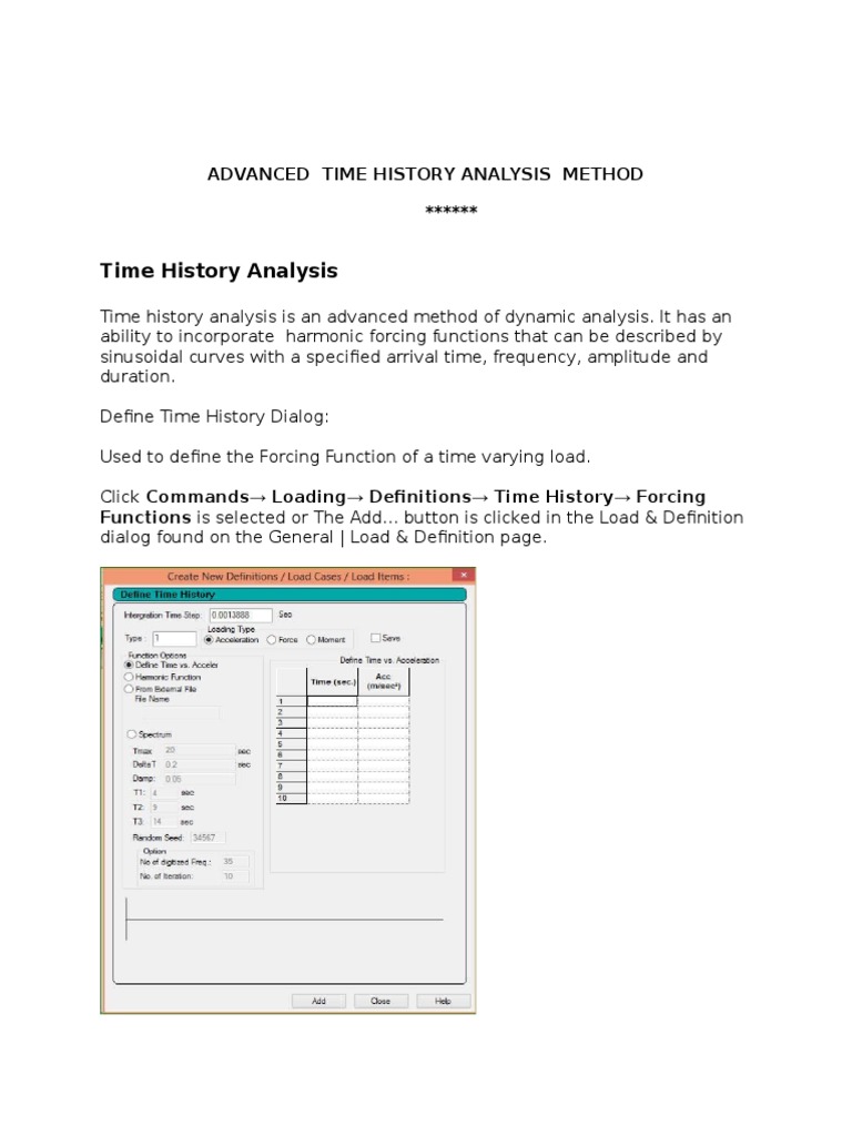 Time History Method | PDF | Sine Wave | Function (Mathematics)