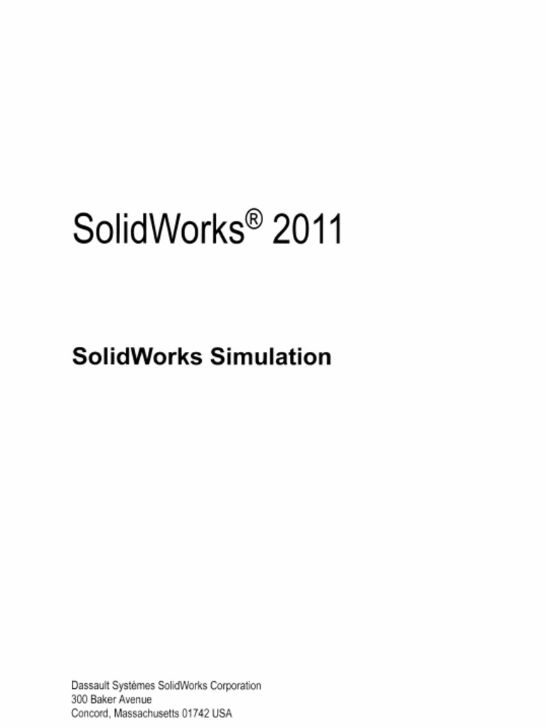 Solidworks Simulation PDF | PDF