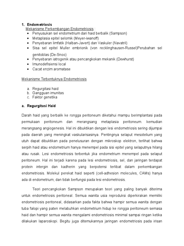 Endometriosis Kista | PDF