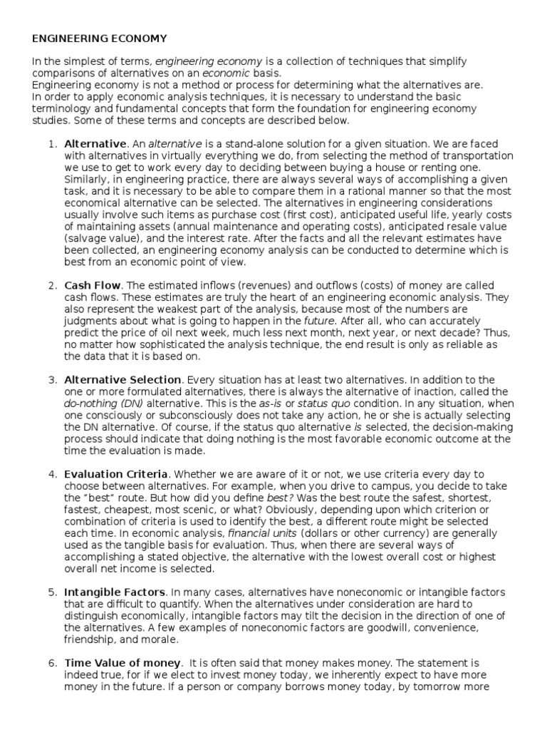 Engineering Economy | PDF | Compound Interest | Interest