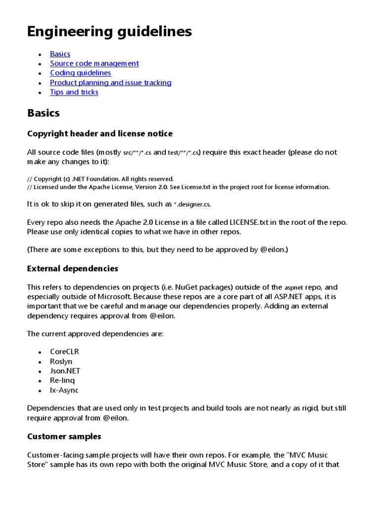 Engineering Guidelines | PDF | Method (Computer Programming ...