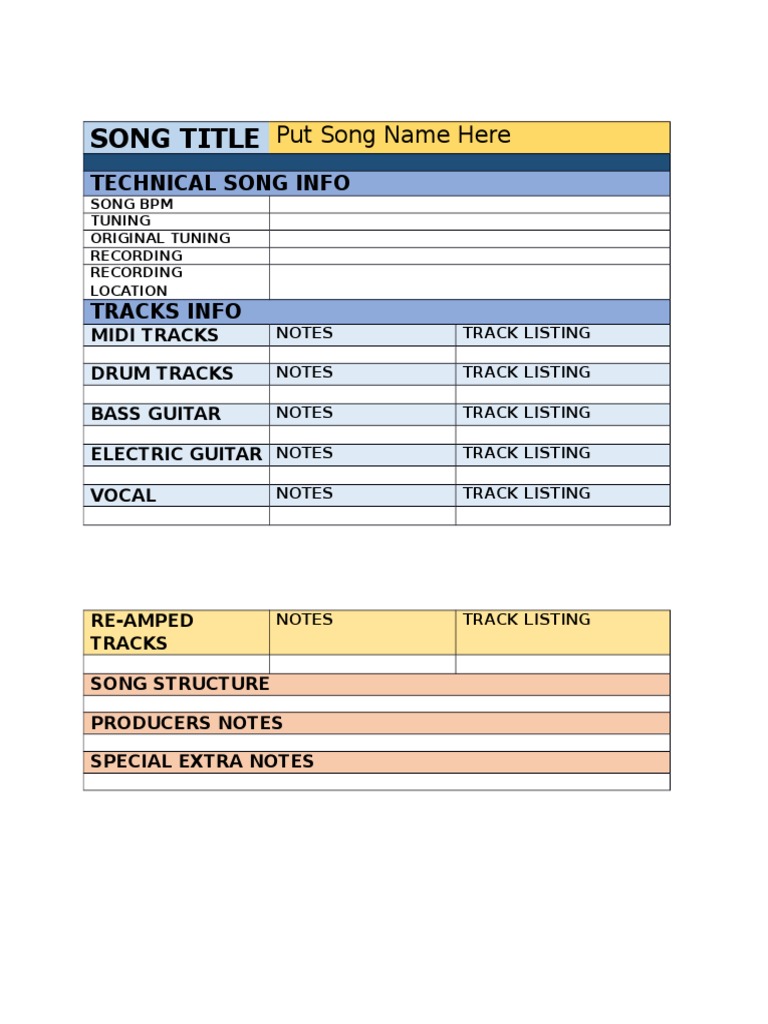 Track Log Template | PDF