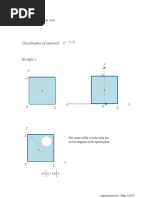 Centroids of Geometric Shapes | PDF | Area | Circle