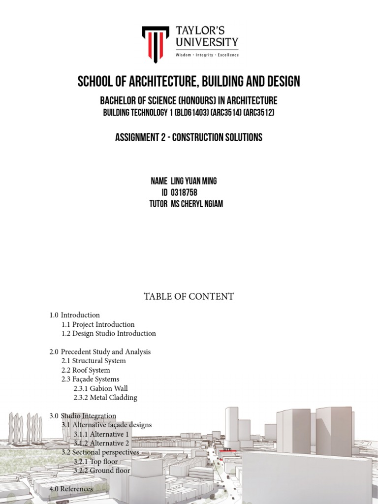 Building Technology Project 2 - Construction Solutions | PDF | Truss ...