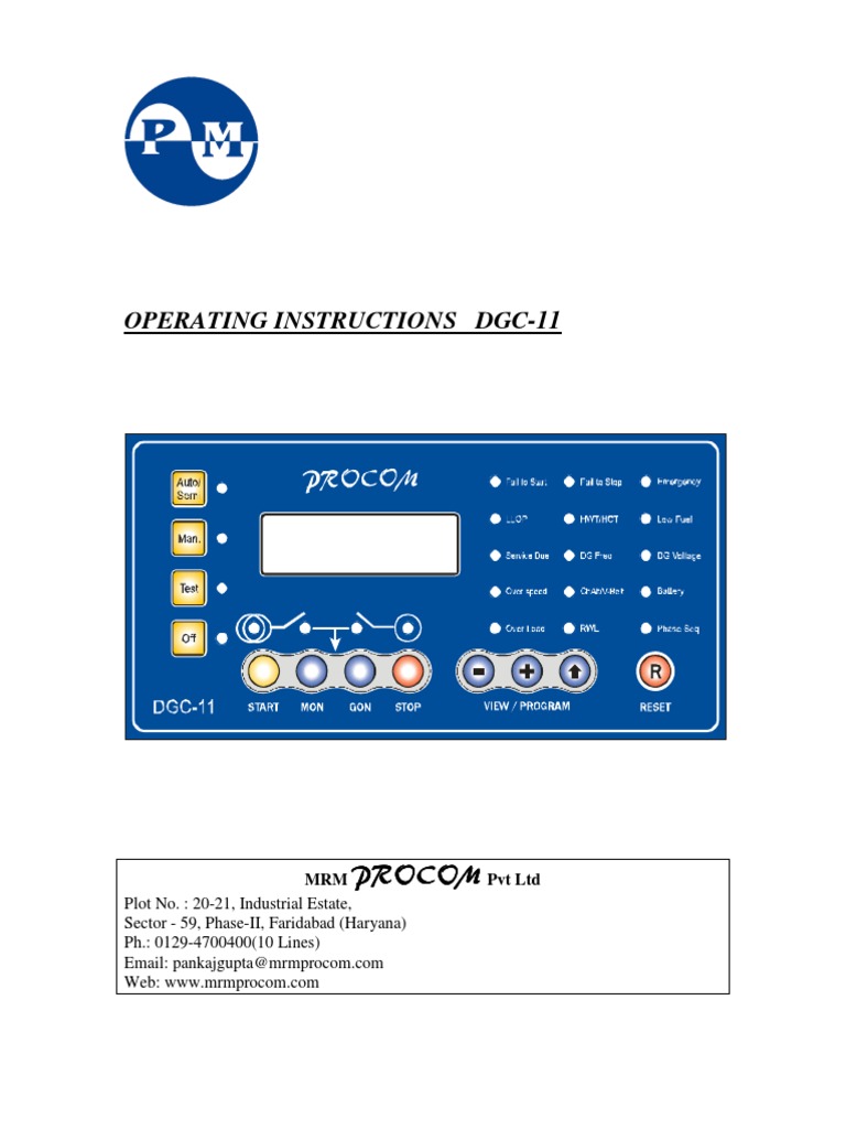 Amf Controller | PDF | Switch | Mains Electricity