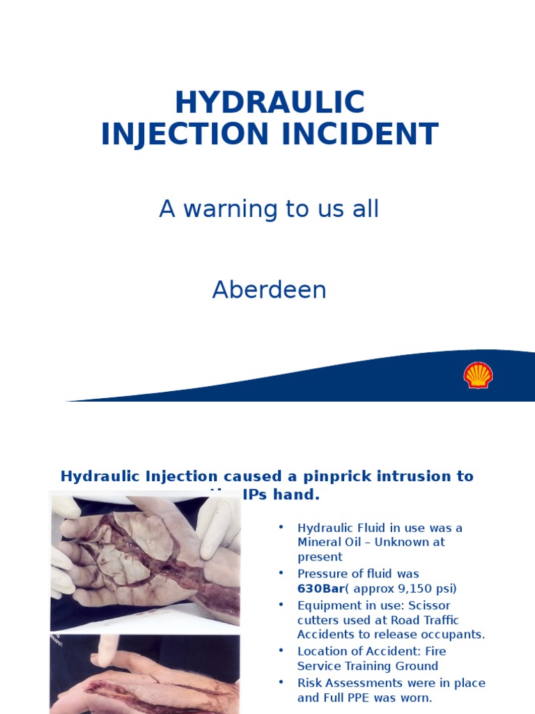 Hydraulic Injection Injury Learning | PDF