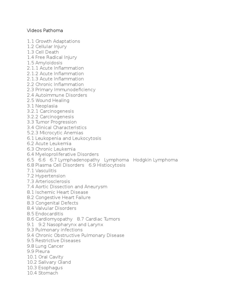 Videos Pathoma | PDF