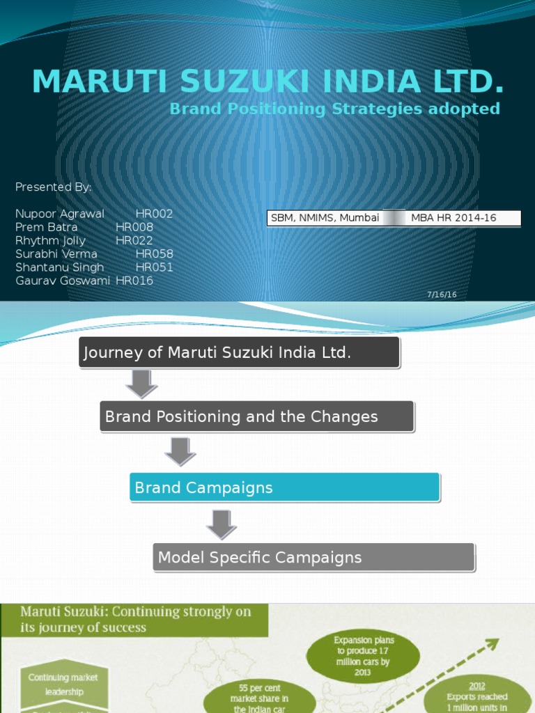 Final PPT Maruti | PDF | Car | Car Body Styles