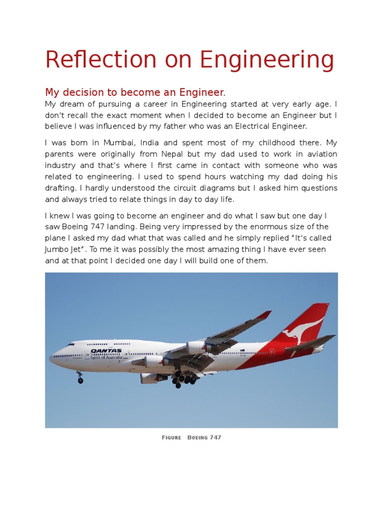 Reflection on Engineering | Engineering | Science And Technology
