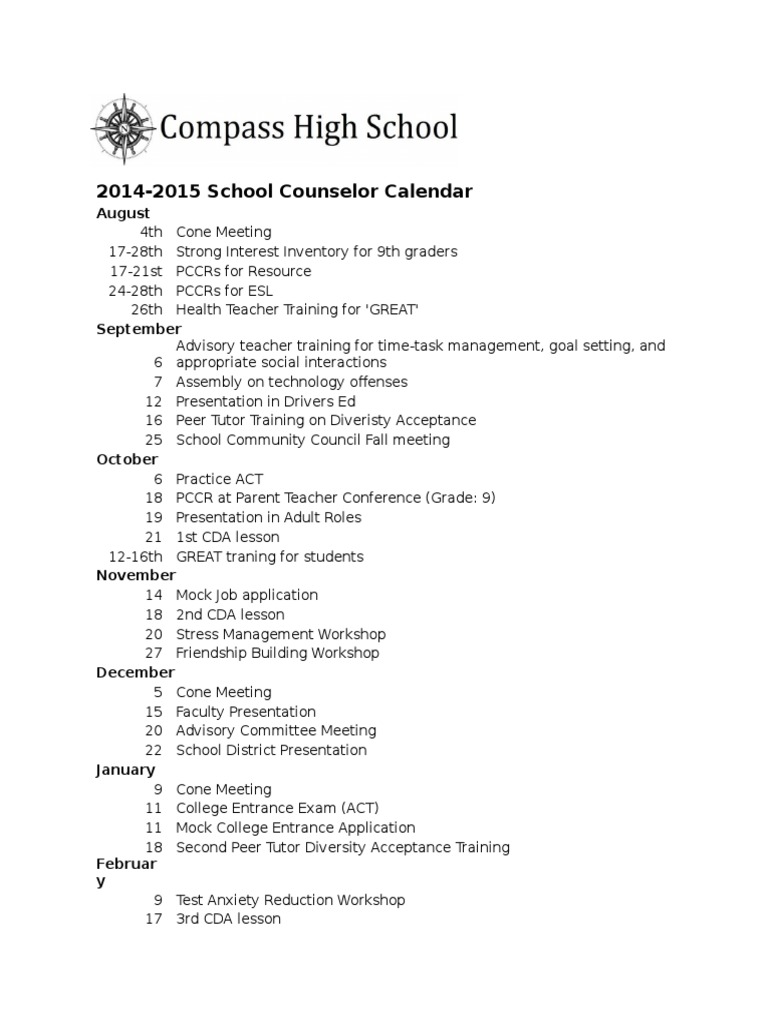 April 2023 Peer Counseling Events | PDF