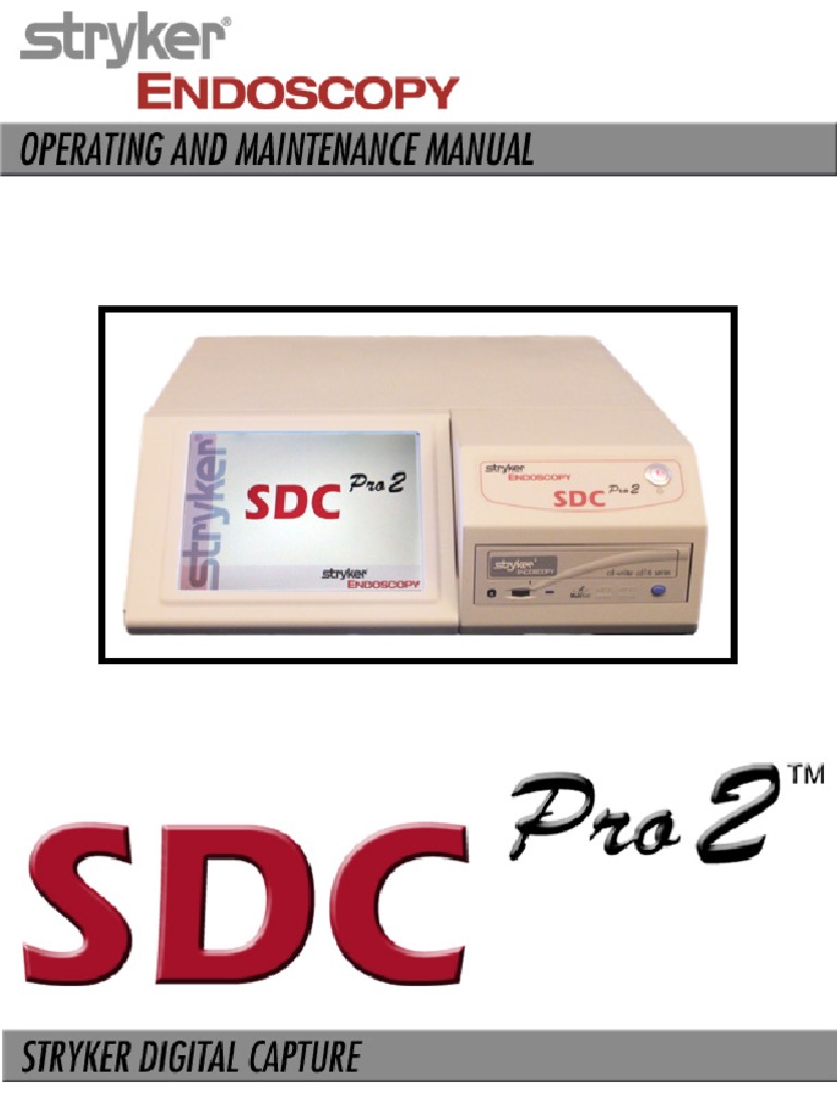 Stryker SDC Pro 2 Opera. Main. M. | PDF | Video | Compact Disc
