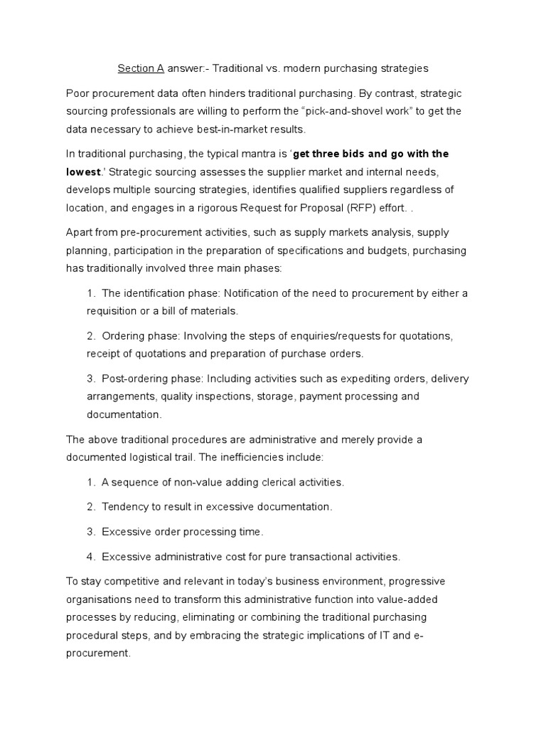 Principles of Purchasing Management CW Part2 | PDF | Procurement ...