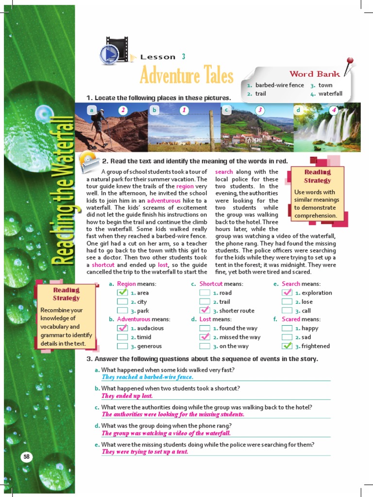 Lesson 3 Unit 2 Pdf Reading Comprehension Communication