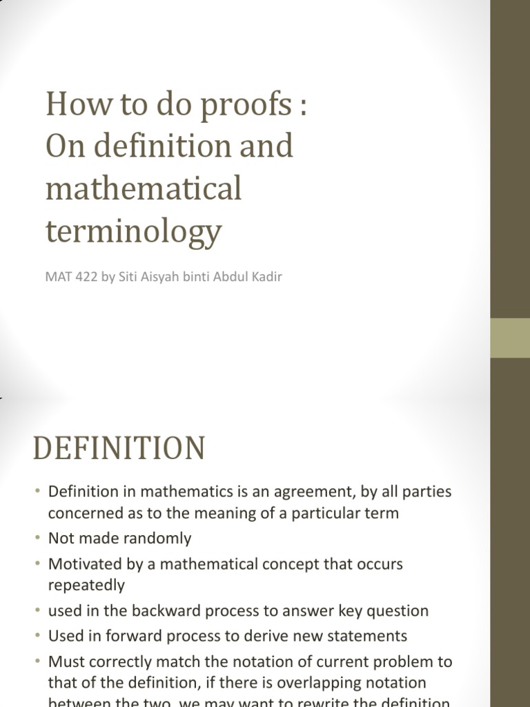 Math Proofs for Advanced Students | PDF | Theorem | Logical Consequence
