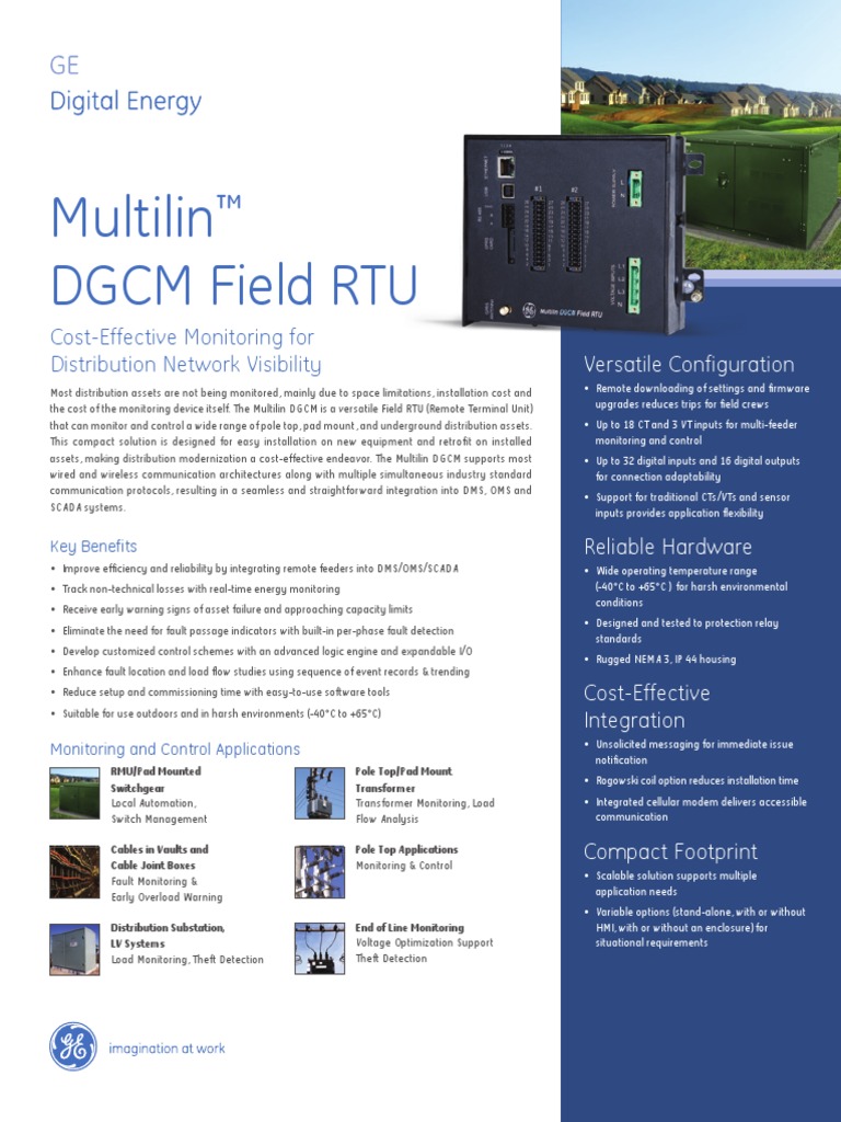 Ge DGCM Field Rtu Catalog | PDF | Electrical Substation | Scada