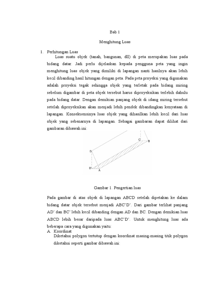 Perhitungan Luas | PDF