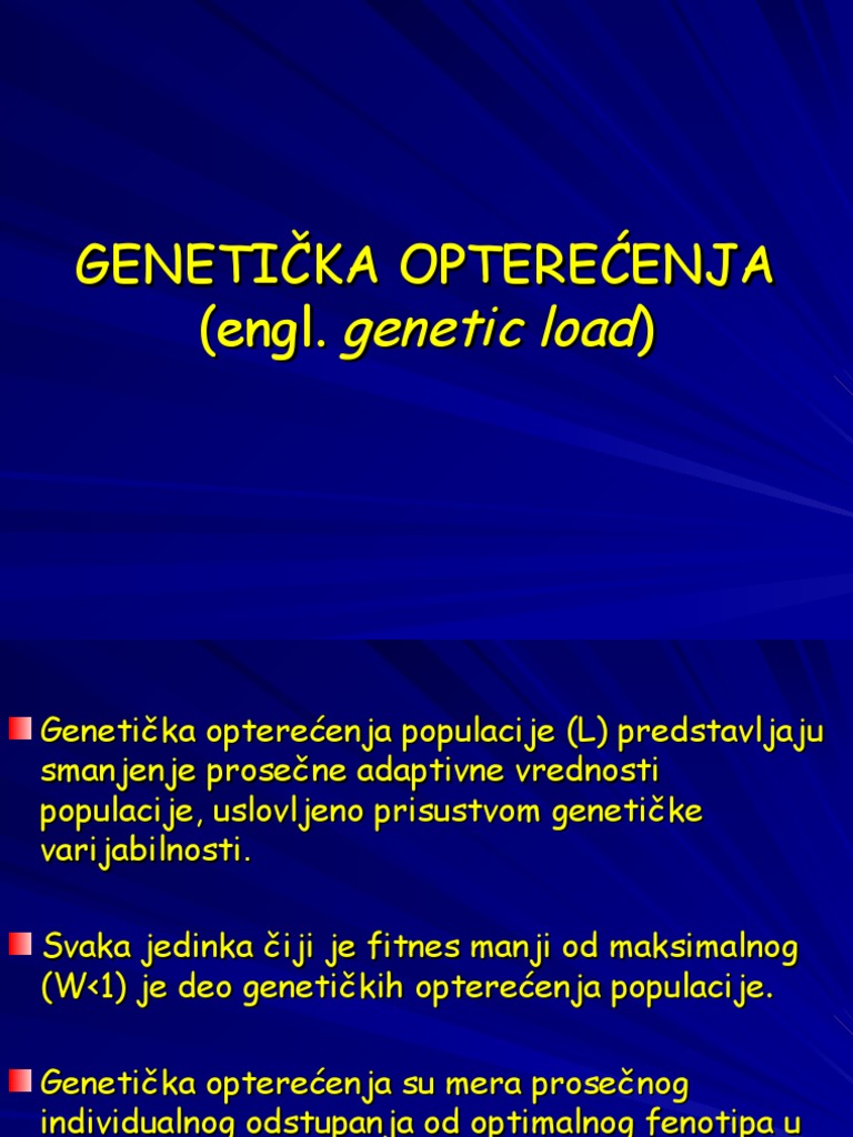 Genetic Load | PDF