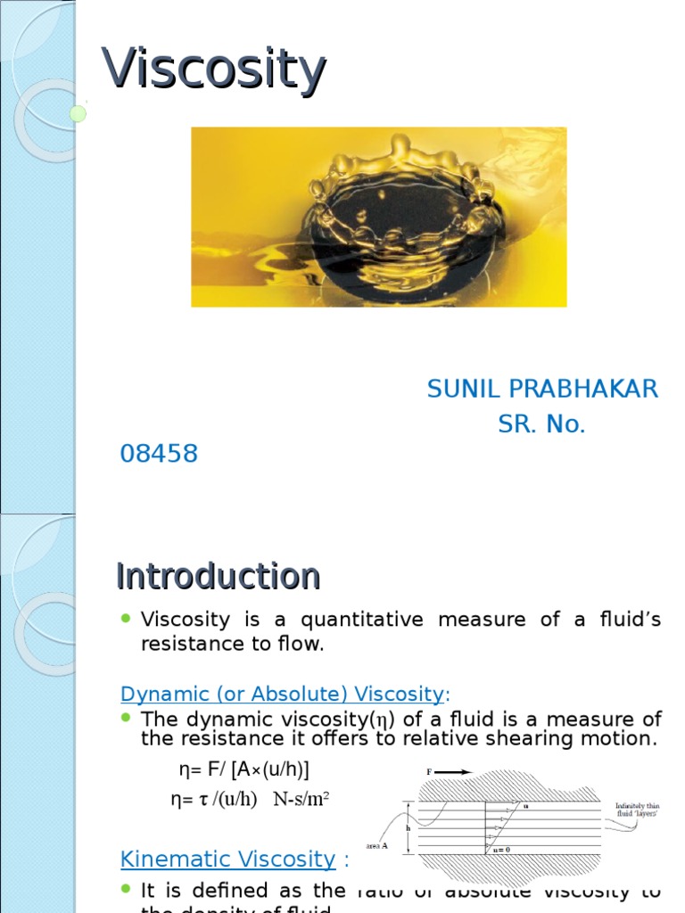 A Comprehensive Overview of Viscosity: Its Definition, Measurement ...