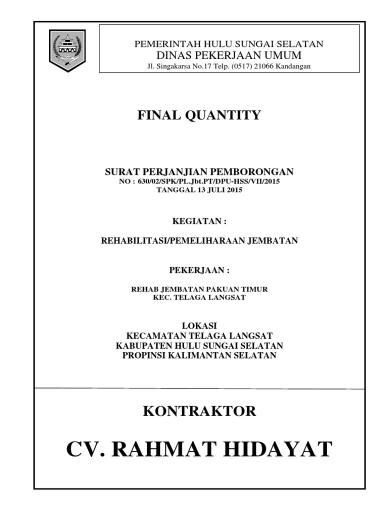 Final Quantity | PDF