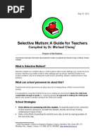 Selective Mutism Questionnaire (SMQ) | PDF | Behavioural Sciences | Psychology