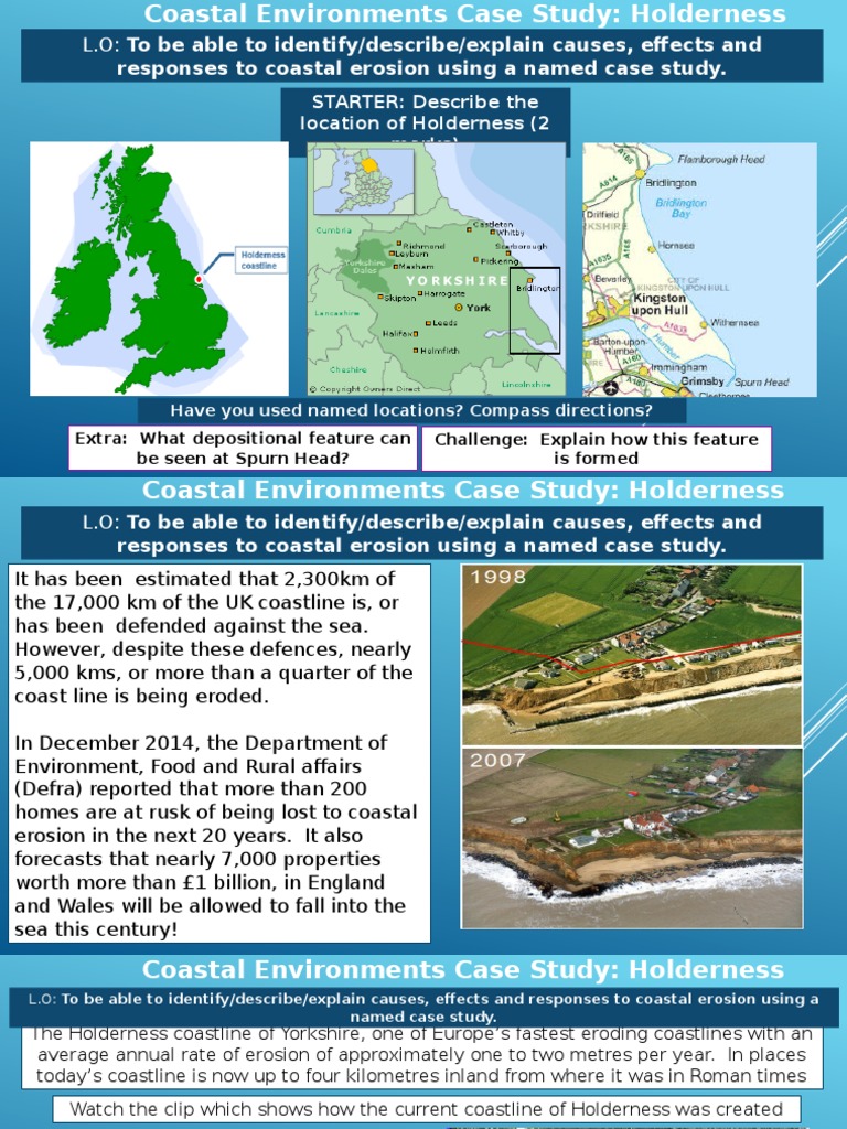 Case Study - Holderness | PDF | Coast | Erosion