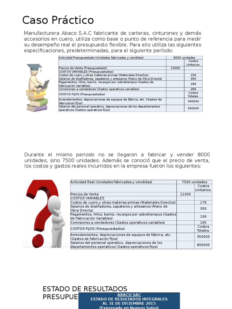 Caso Práctico Presupuesto Flexible (2) | Presupuesto | Economía