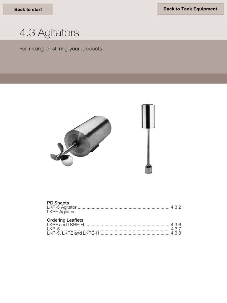 Agitator Selection Guide for Mixing Applications in Tanks and Vessels ...