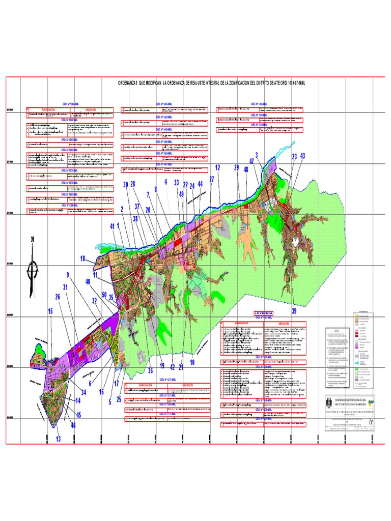 Plano de Zonificacion ATE