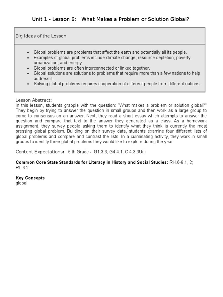 Lesson 6 Abstract | PDF