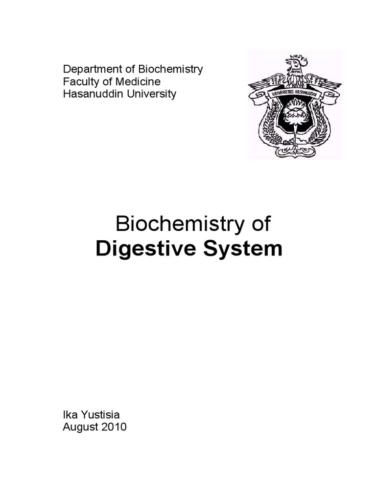 Biochemistry of the Digestive System | PDF | Digestion | Stomach