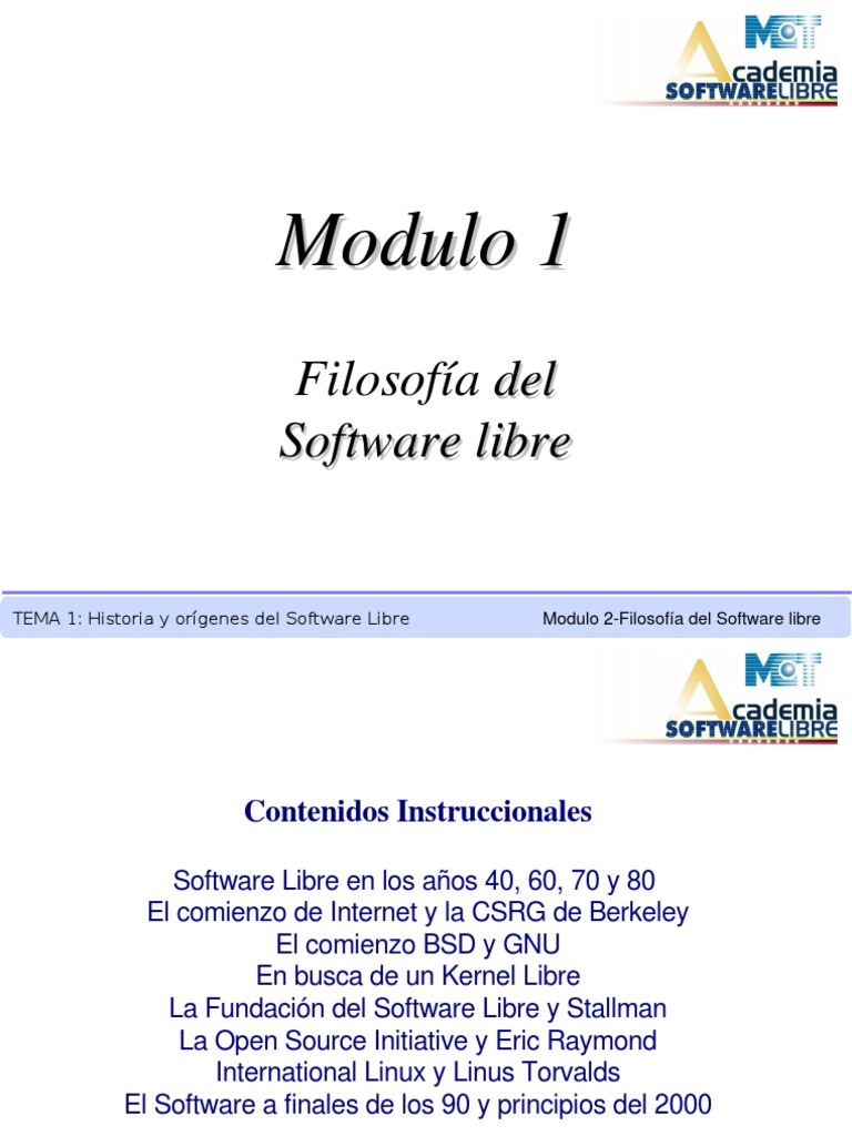 Filosofia Del Software Libre | PDF | Software libre | Distribución de software de Berkeley