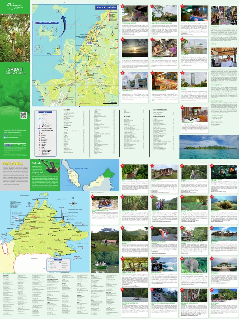 Sabah Map Guide-English-14082015 | PDF | Conservation | Nature