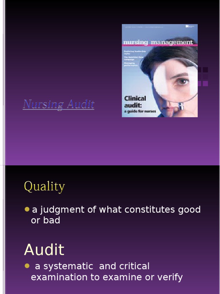 Nursing Audit | PDF | Audit | Nursing